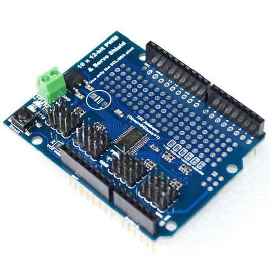 Arduino 16 channel PWM Servo Motor Shield – The Engineer Store
